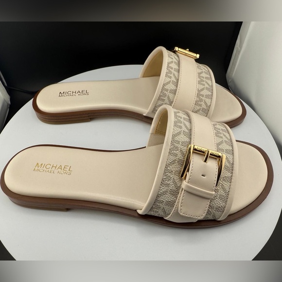 MICHAEL Michael Kors | Shoes | Michael Kors Womens Mandy Slide Sandals ...
